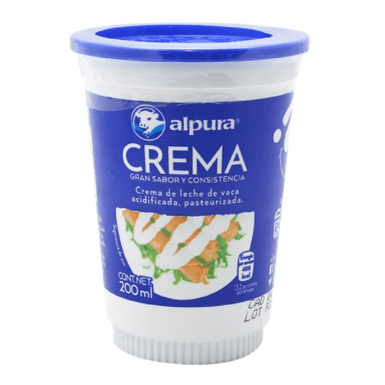 CREMA ACIDA ENTERA ALPURA 200ML – Comercializadora EGS